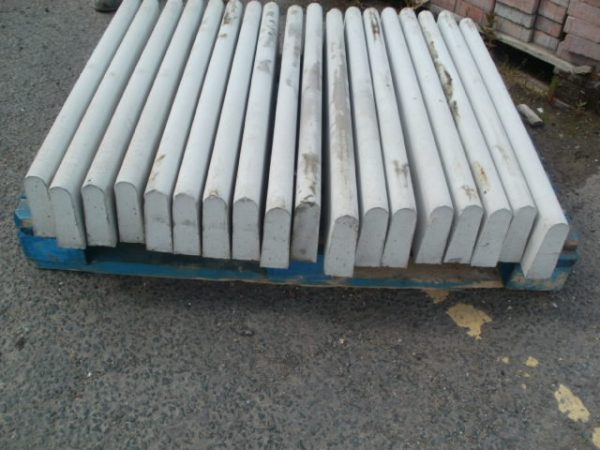 Round top concrete edging - Fife Plant ,Denecroft Garage,Alnwick. NE66 2JA